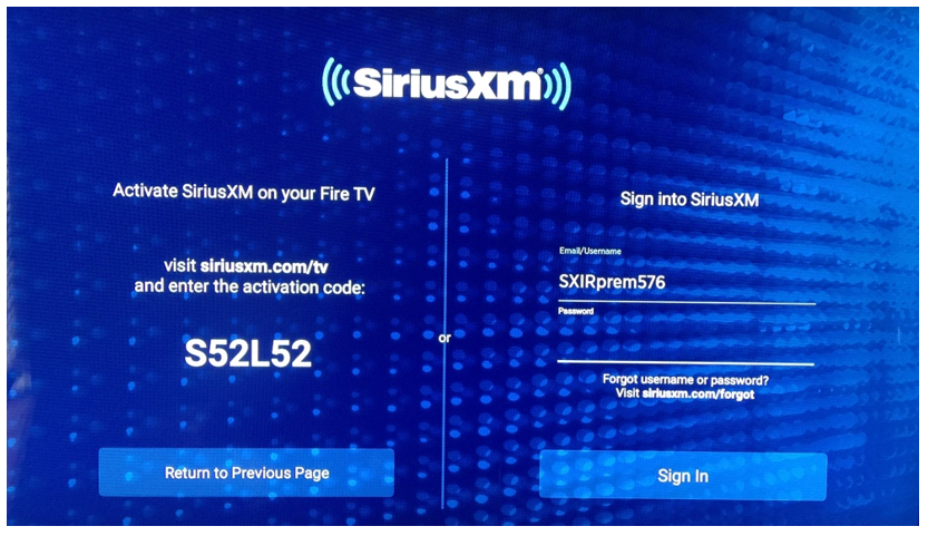 How do I Stream SiriusXM on Fire TV or Fire Stick?